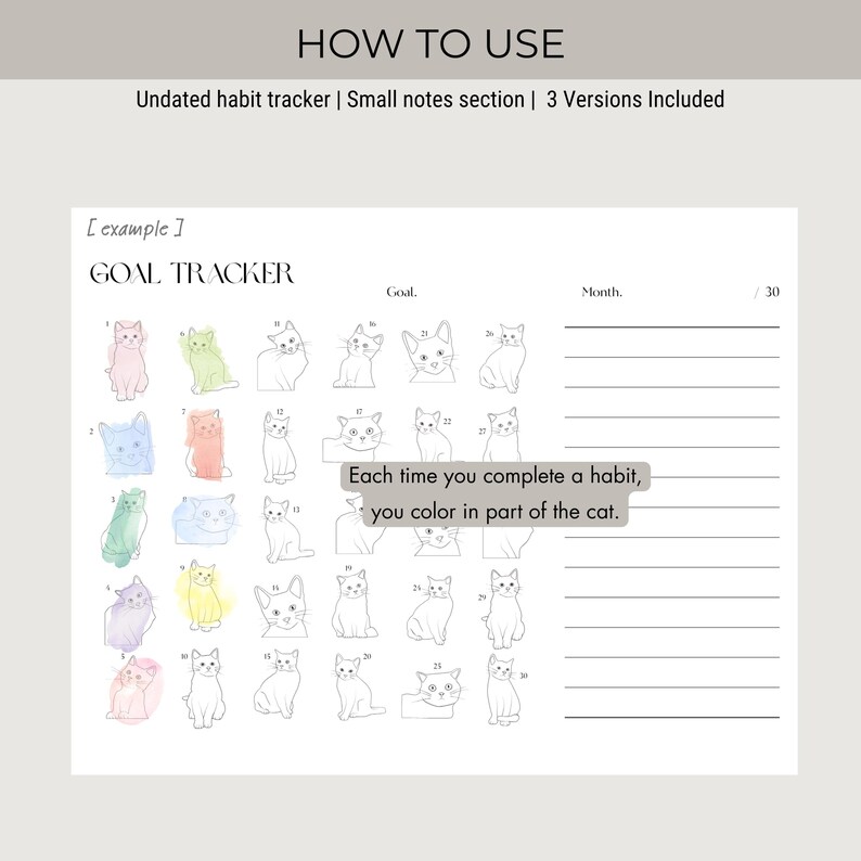 Habit Tracker Printable for Busy Days | Daily Monthly Routine Tracker ...