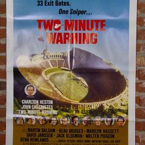 Two Minute Warning Movie Poster From 1976 - Original 27" X 41" (1 ...