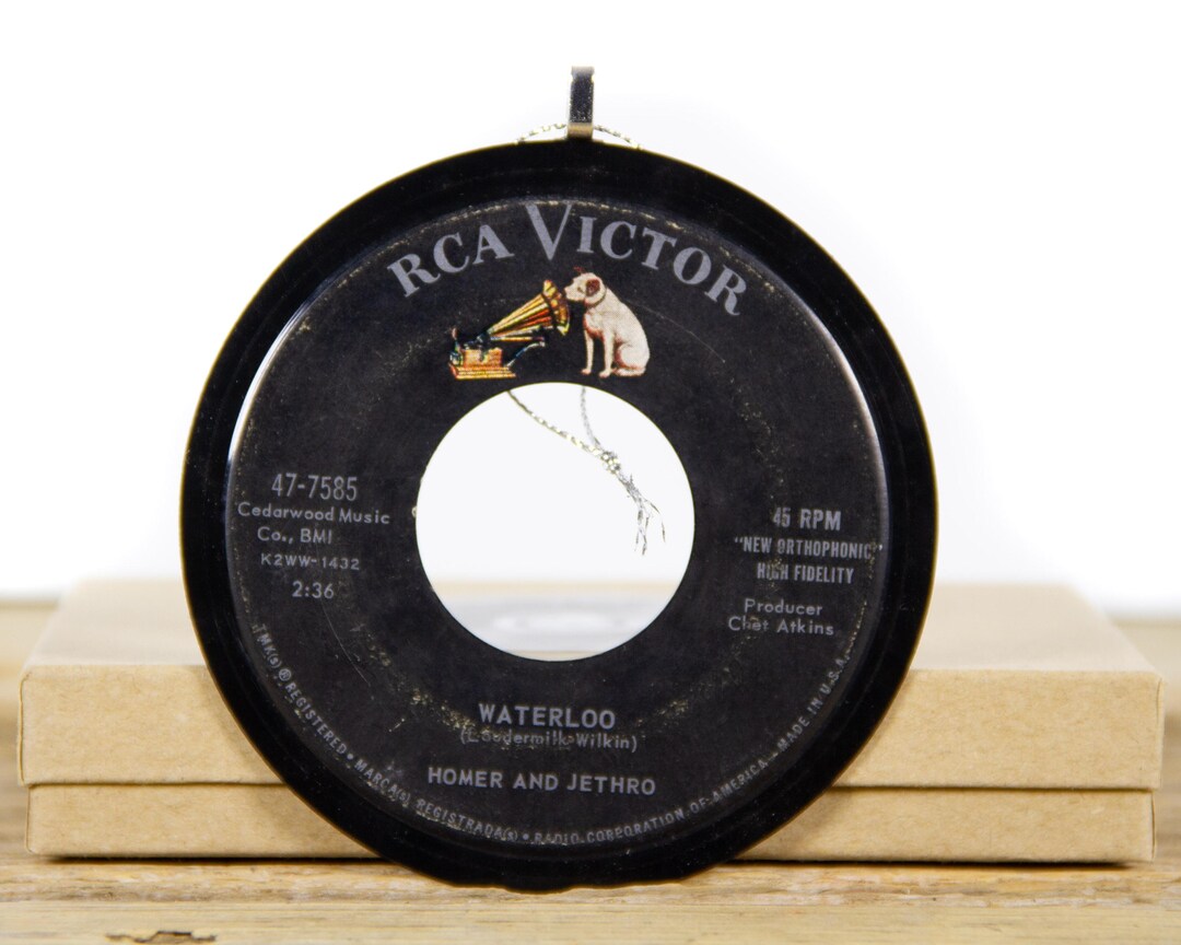 Vintage Homer and Jethro "waterloo" Vinyl Record Christmas Ornament ...