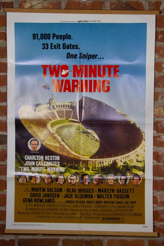 Two Minute Warning Movie Poster From 1976 Original 27 - Etsy