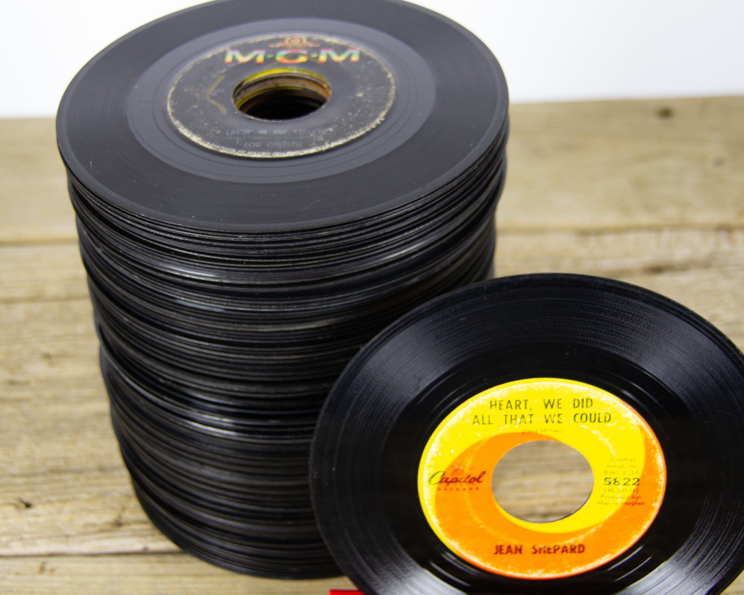 Vintage Mixed 45 Jukebox Records for Decoration and Crafting | Etsy