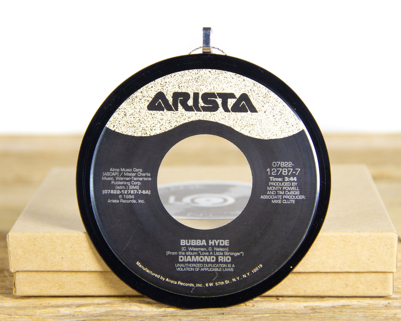 Vintage Diamond Rio "bubba Hyde" Record Christmas Ornament From 1994 ...