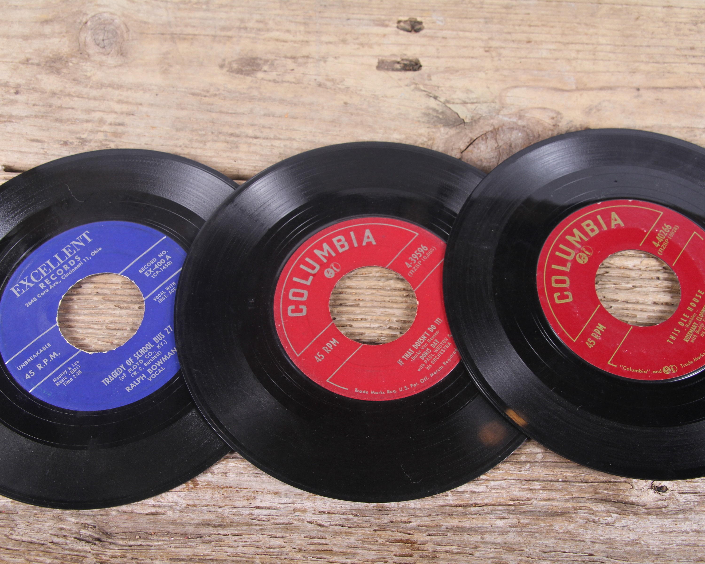 Vintage Mixed 45 Jukebox Records for Decoration and Crafting | Etsy