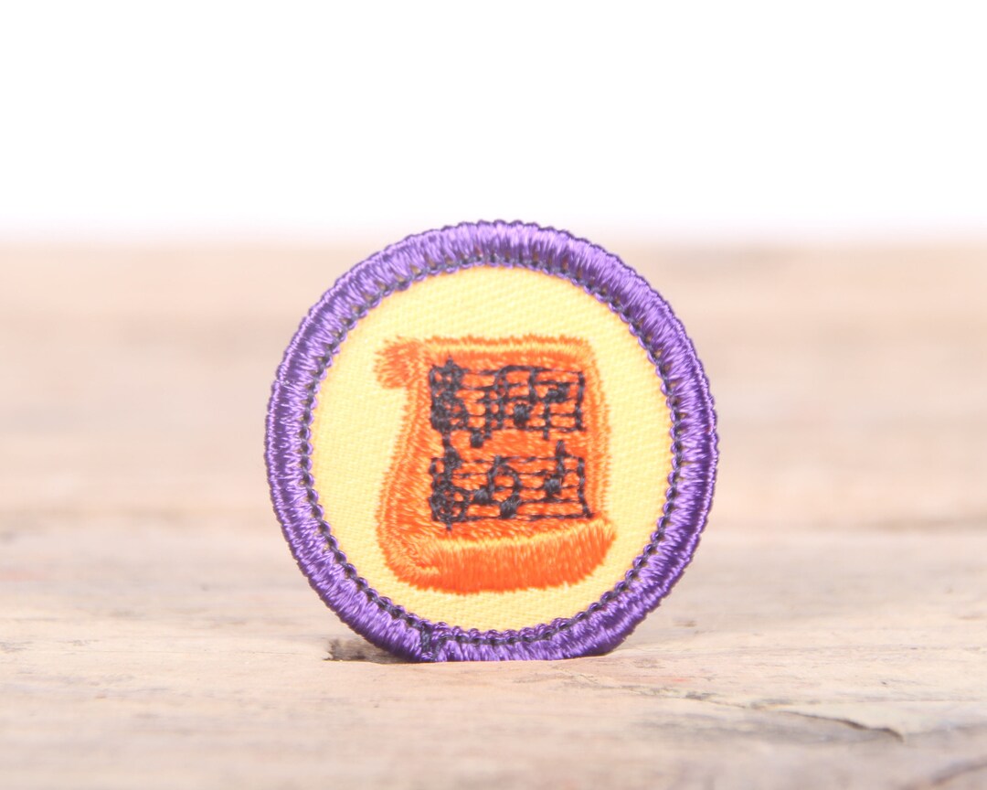 Vintage Girl Scout Patch / 1970's-80's Scout Patch / Purple and Green ...