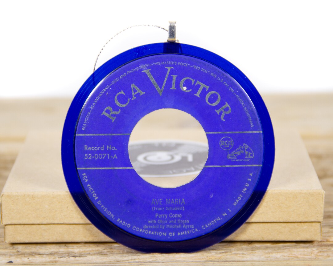 Vintage Perry Como "ave Maria" Vinyl Record Christmas Ornament From ...
