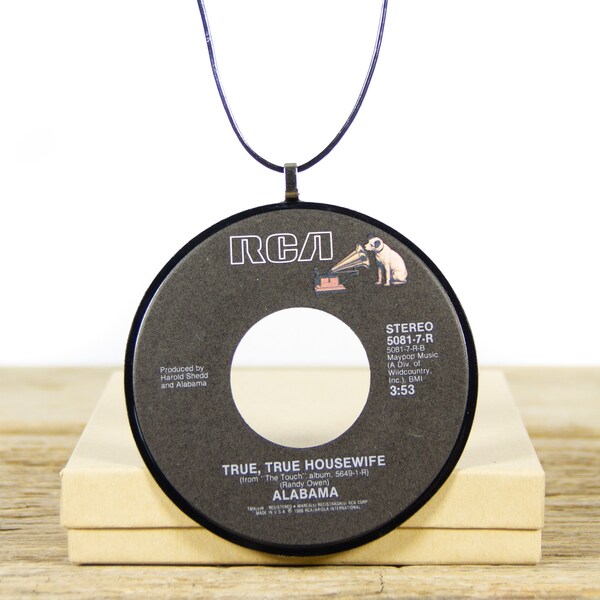 Record Necklace - Etsy