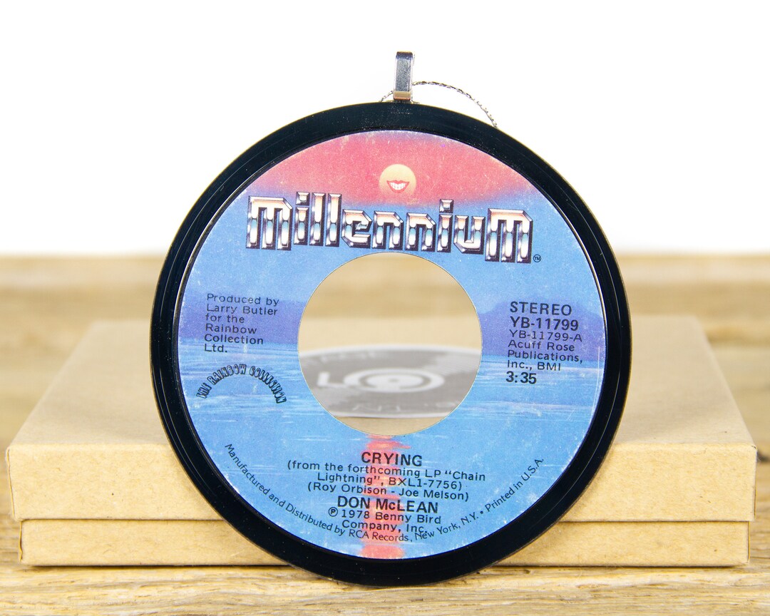Vintage Don Mclean "crying" Record Christmas Ornament From 1978 ...
