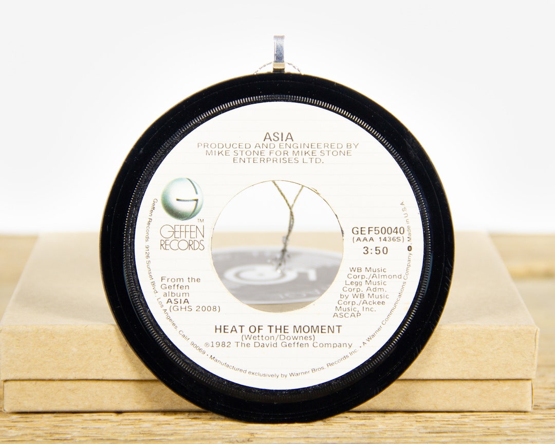 Vintage Asia heart of the Moment Vinyl Record Christmas Ornament From ...