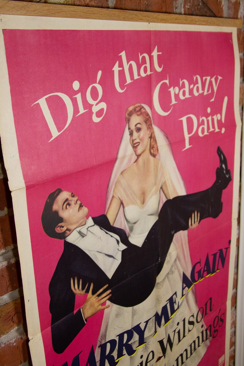 1953 Marry Me Again Movie Poster Original 1953 27 X - Etsy