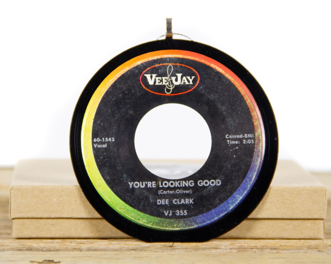 Vintage Dee Clark "you're Looking Good" Record Christmas Ornament ...