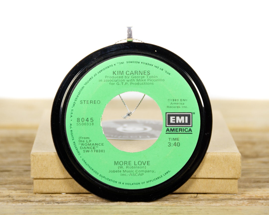Vintage Kim Carnes "more Love" Record Christmas Ornament From 1980 ...