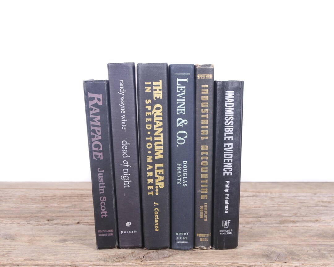 Black Books / Old Books Vintage Books / Black Decorative Books ...