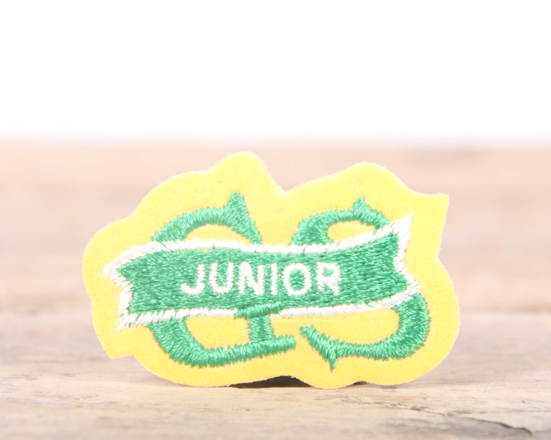Vintage Girl Scout Patch / 1970's-80's Scout Patch / Green Yellow ...