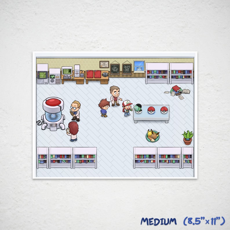 Classic Pokemon Reimagined Poster - Etsy
