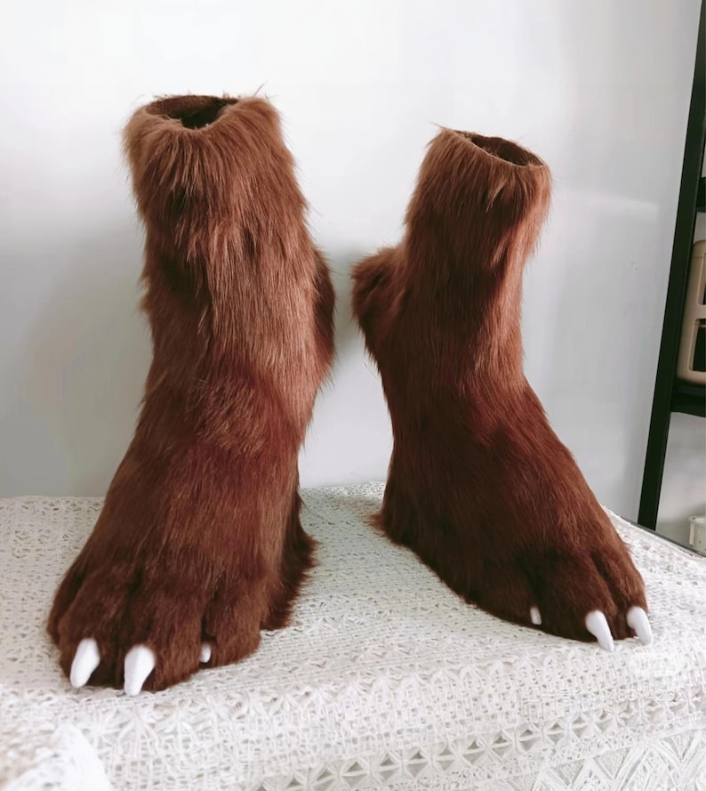 Realistic Fursuit Digitigrade Feet Premade, Realistic Satyr Legs, Faun ...