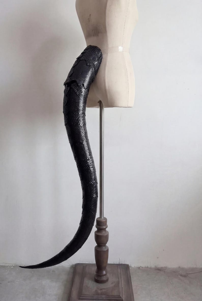 Customizable Fursuit Demon Tail, Realistic Dragon Tail, Poseable ...