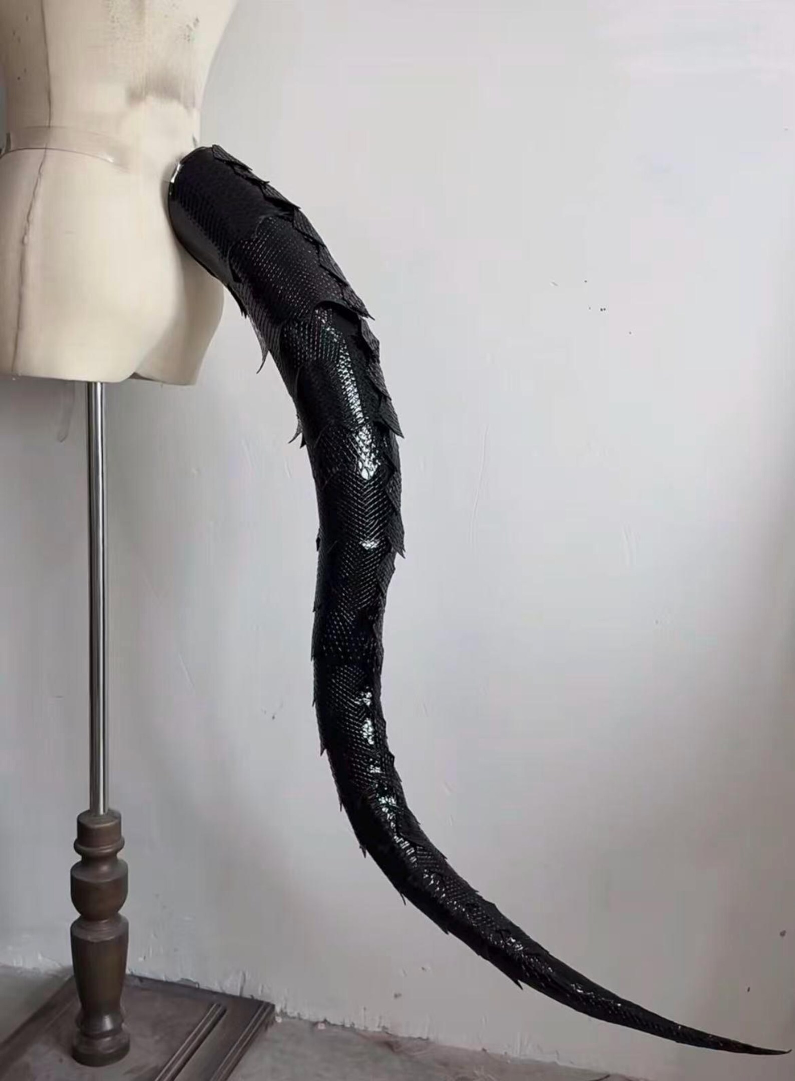 Customizable Fursuit Demon Tail, Realistic Dragon Tail, Poseable ...