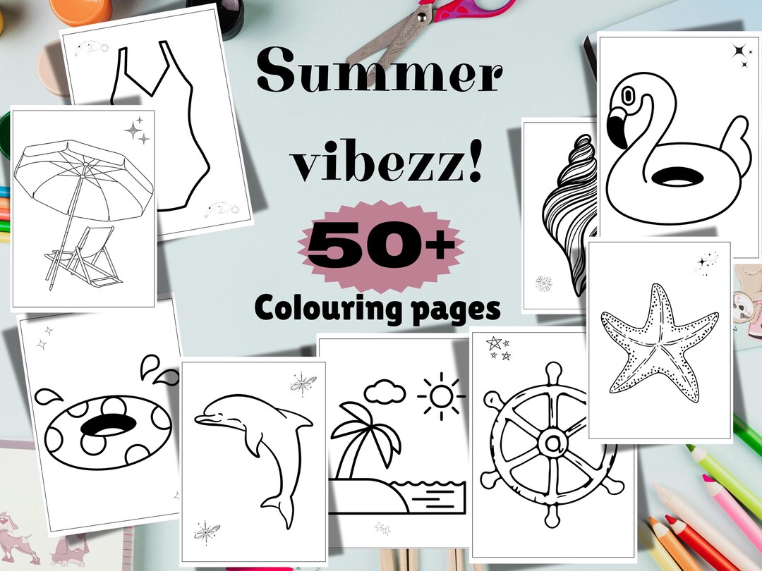 Fun and Easy Colouring Pages for Kids | Summer-themed Colouring Pages ...