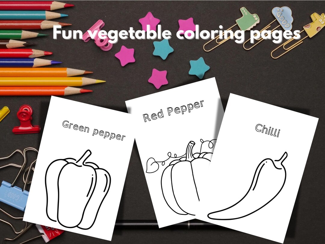 Vegetable Coloring Pages | Coloring Pages for Kids | Toddler Coloring ...