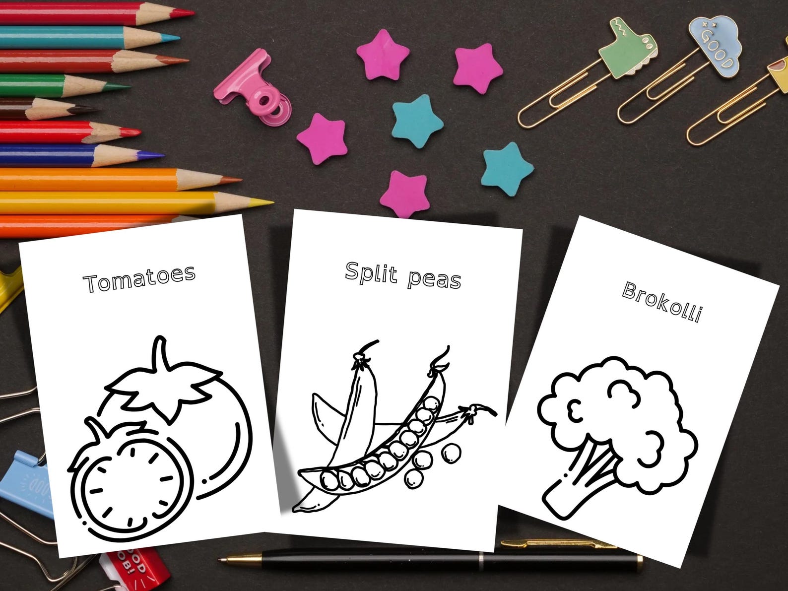 Vegetable Coloring Pages | Coloring Pages for Kids | Toddler Coloring ...