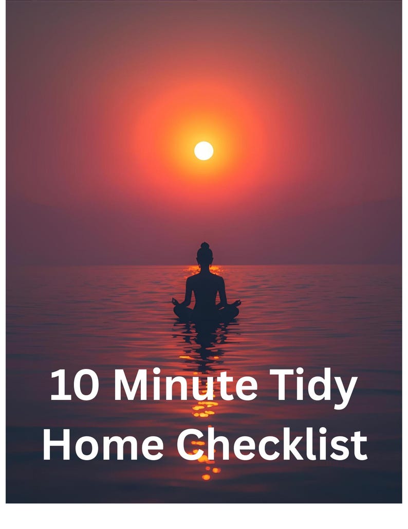 10 Minute Tidy Home Checklist - Etsy