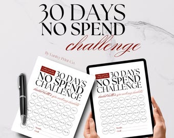 30 Day No Spend Challenge Printable Money Reset Tracker Budget Planner ...