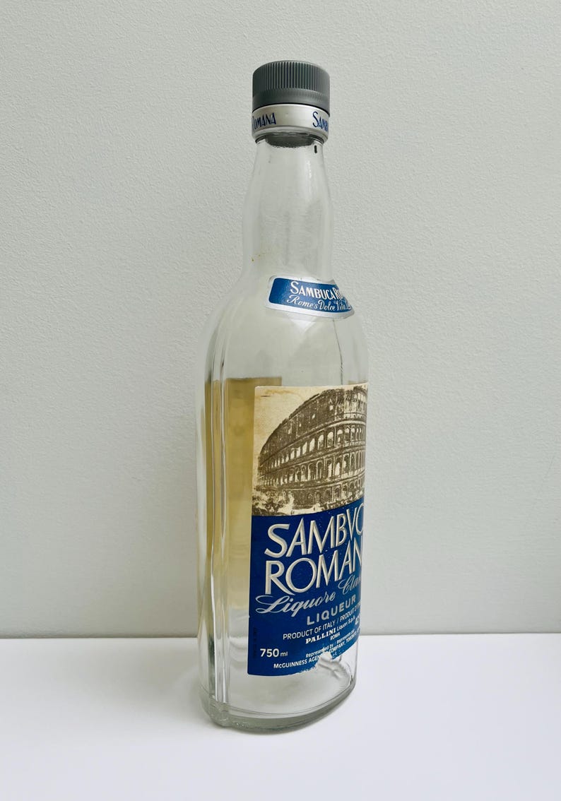 Vintage Sambuca Romana Liquor Bottle. Vintage Spirits Bottle ...