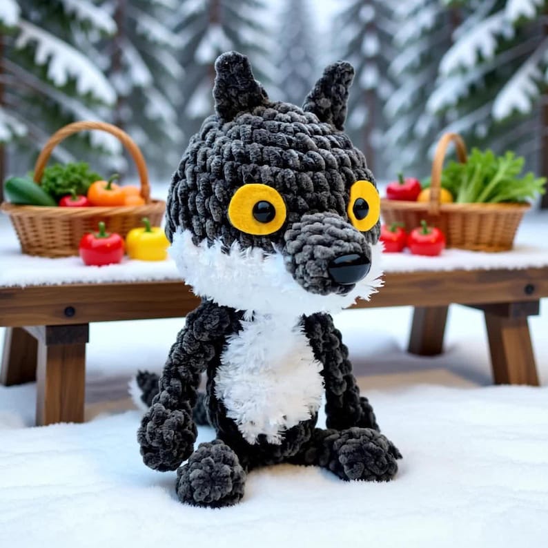 Crochet Wolf Pattern PDF – Amigurumi Wolf Inspired by the Famous ...