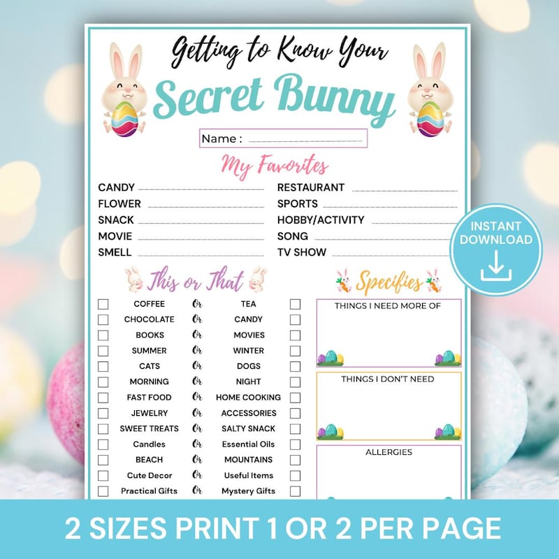 Secret Bunny Gift Exchange - 60+ Gift Ideas for 2026