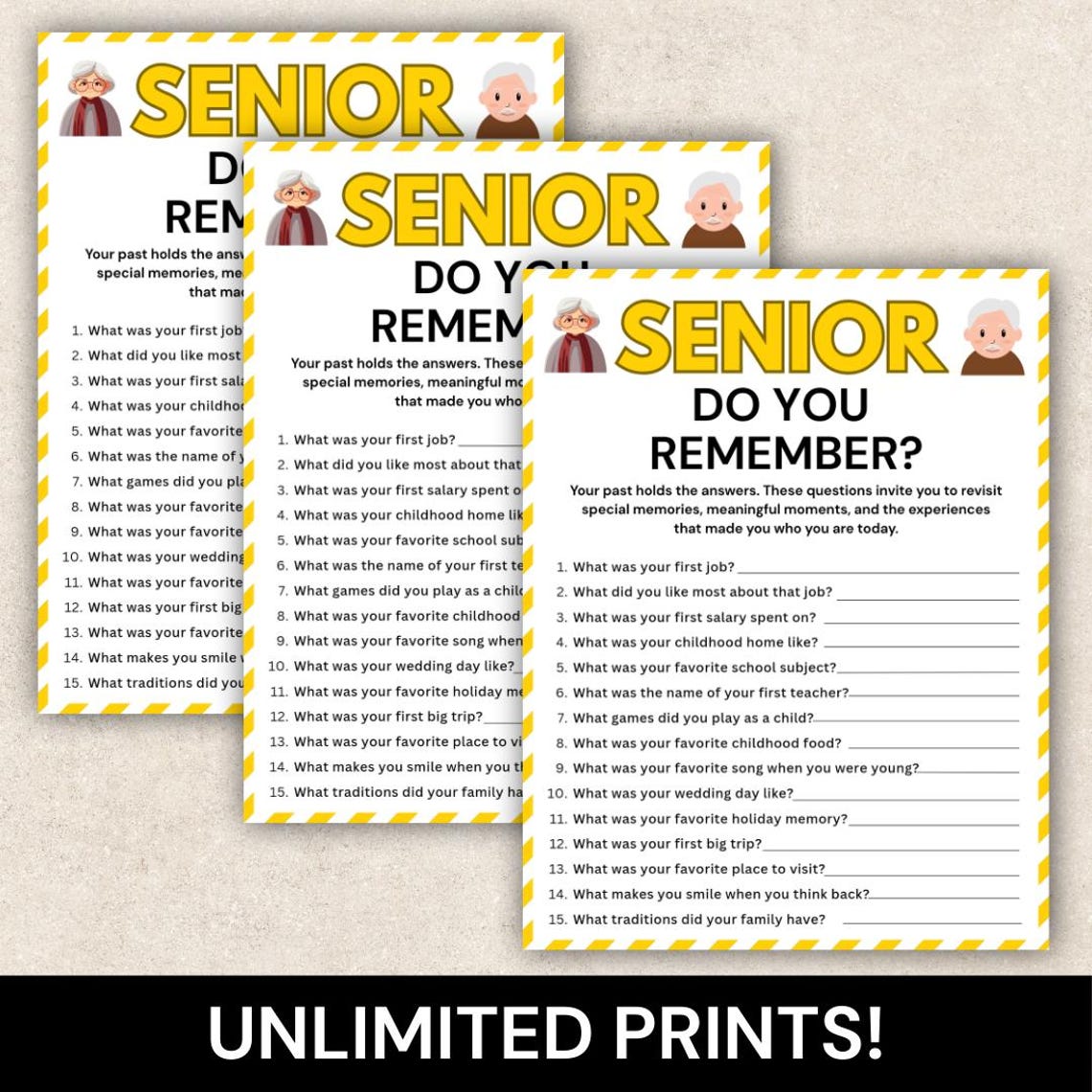 Senior Reminiscence Game, Do You Remember Game, Memory & Conversation ...