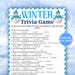 Winter Trivia Game, Winter Party Game, Cold Weather Trivia Quiz, Family ...