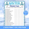 Winter Trivia Game, Winter Jeopardy, Winter Seniors Game, Winter School ...