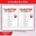 Valentine's Day All Red Things Game, Printable Party Activity (PDF ...