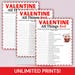 Valentine's Day All Red Things Game, Printable Party Activity (PDF ...