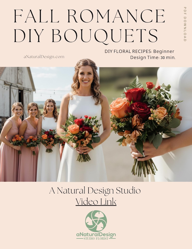 Fall Wedding Bouquets - DIY Recipe Kit - Etsy