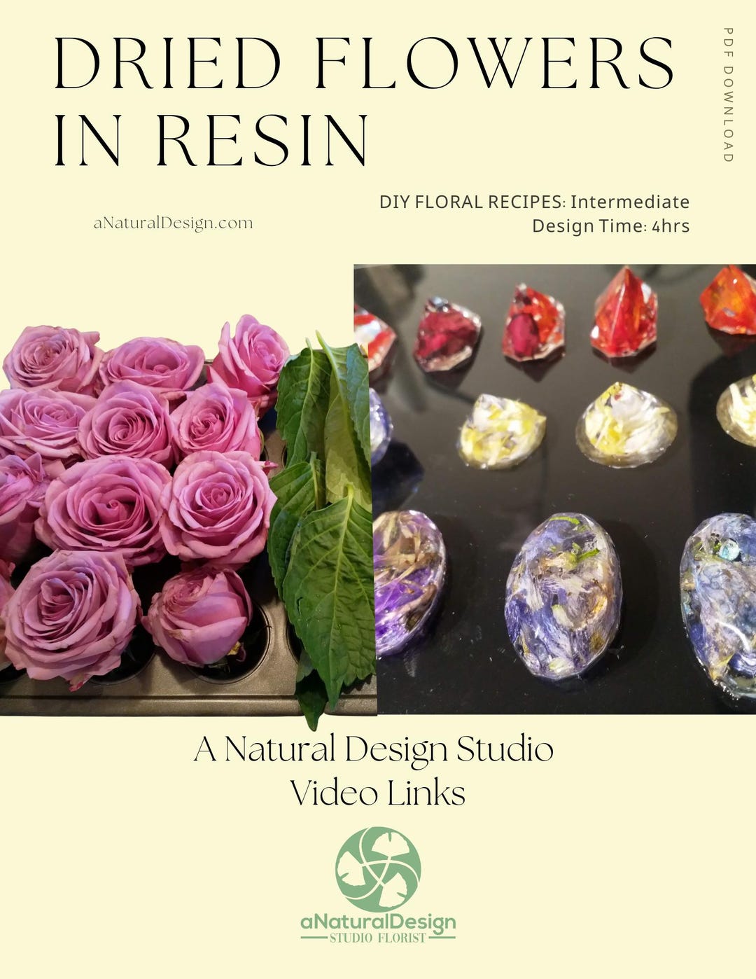 Dried Flowers in Resin - DIY Recipe X2 - Etsy