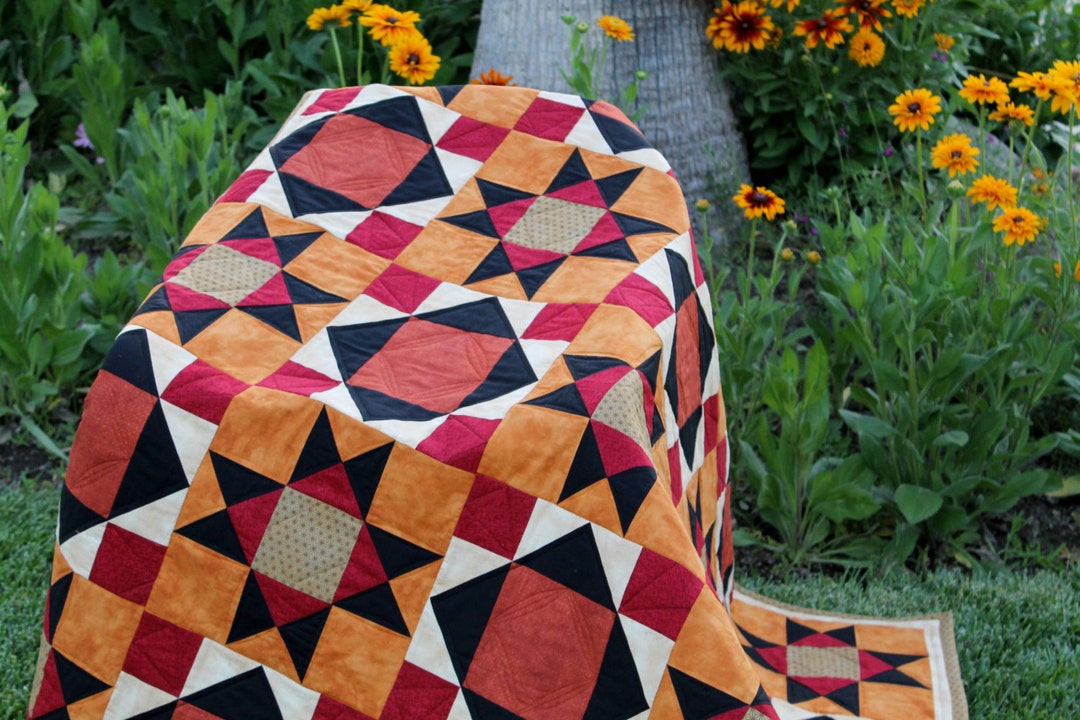 Stars at Sunset Quilt Pattern - Pdf File - Etsy