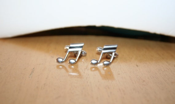 Musical Note Cuff Links - Gem