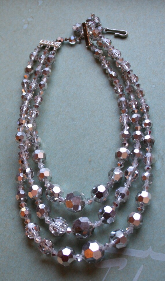 Crystal Necklace Three Tier - Gem
