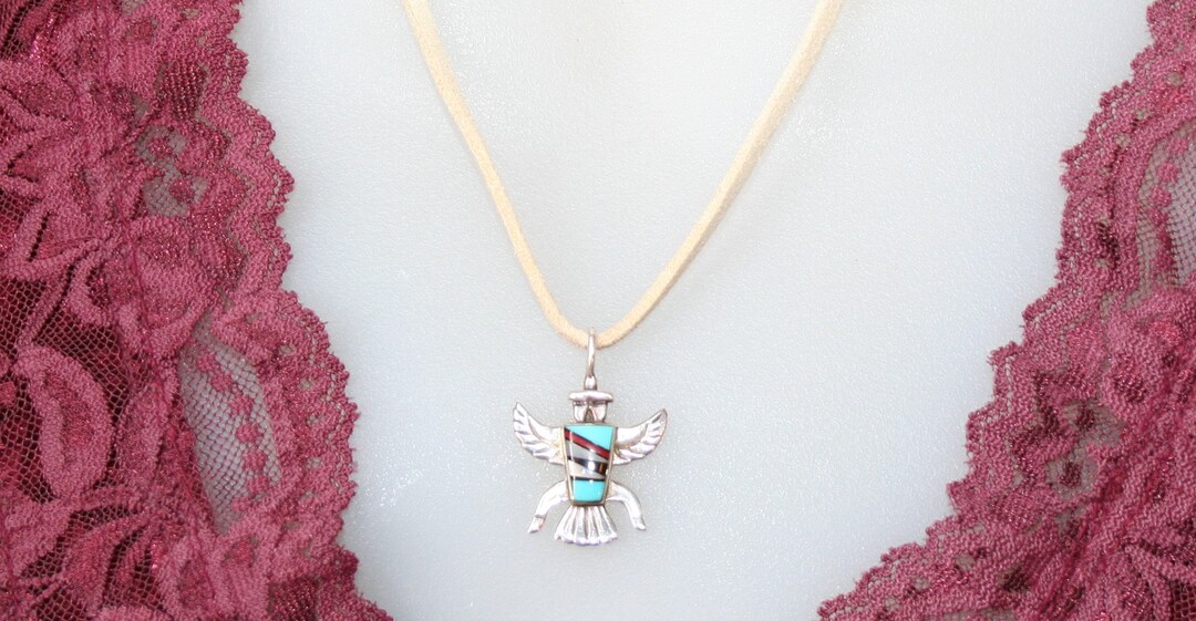 Zuni Eagle Man Pendant Silver - Etsy