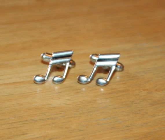 Musical Note Cuff Links - Gem