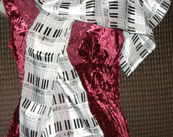 Piano Scarf - Etsy