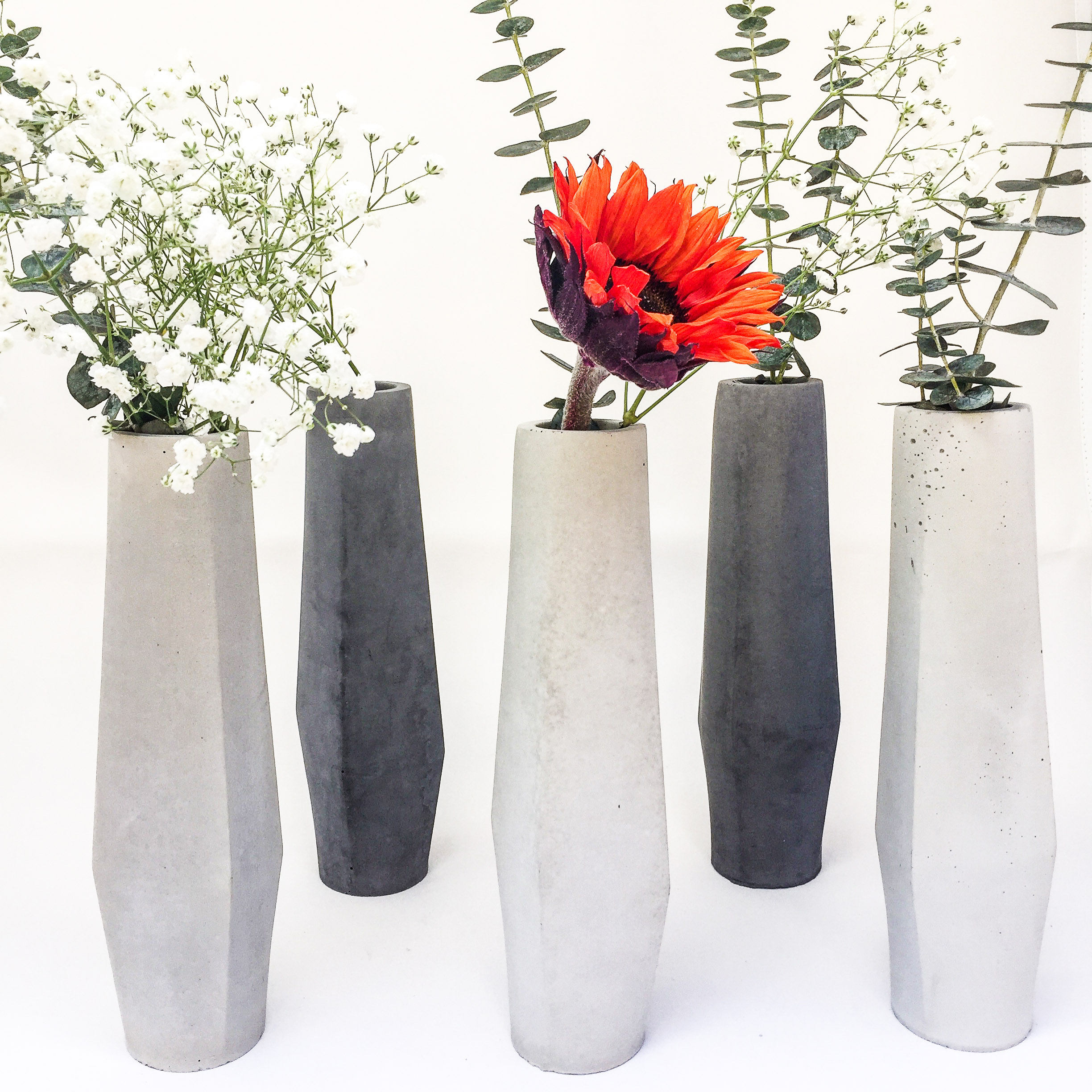 Modern Vase, Modern Home Vase Decor, Geometric Vase, Modern Bud Vase ...