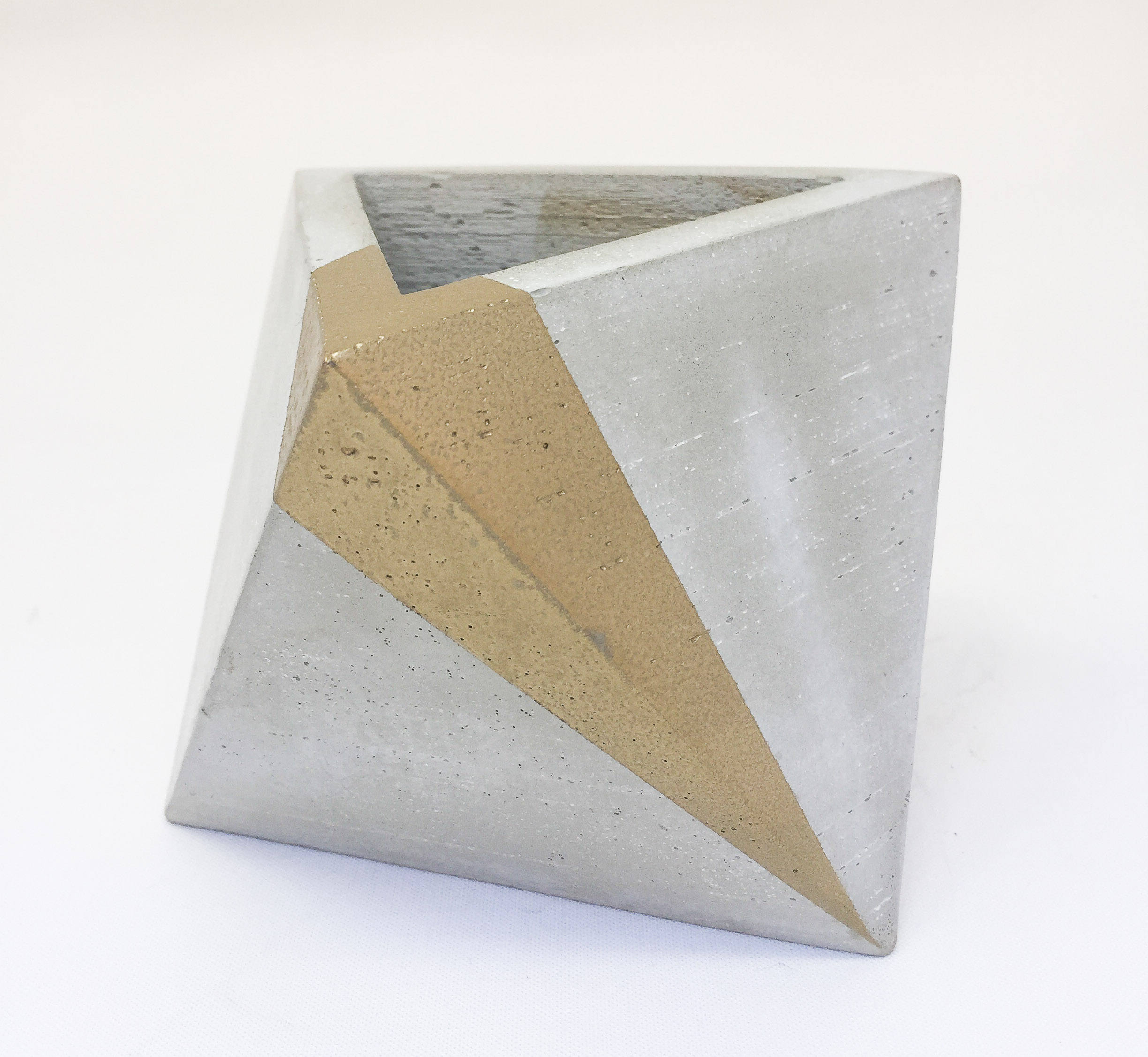 Concrete Planter Geometric, Octahedron, Concrete Succulent Planter ...