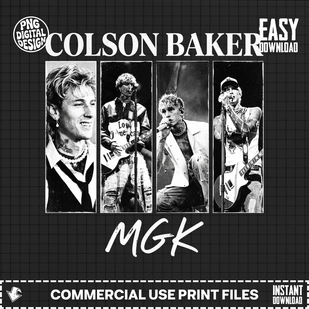 MGK Tickets to My Downfall PNG - Colson Baker Comfort Colors Design - Etsy