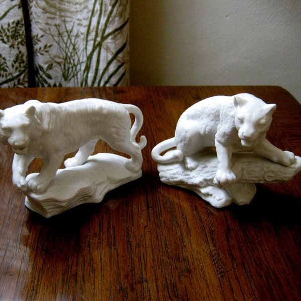 Porcelain Tiger Figurine - Etsy