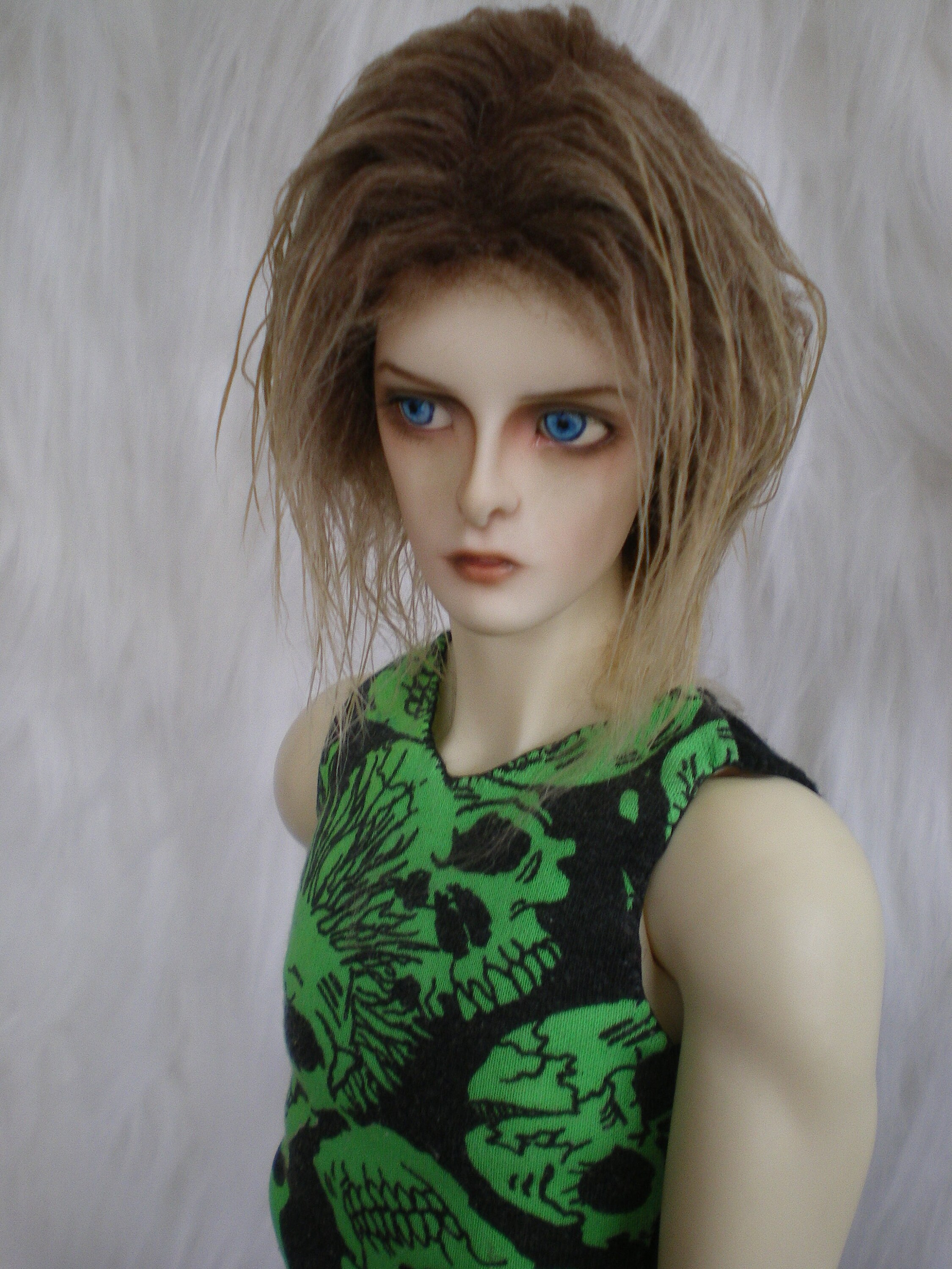 Scruffy Brown and Blonde Faux Fur Wig Size 6 for MSD | Etsy