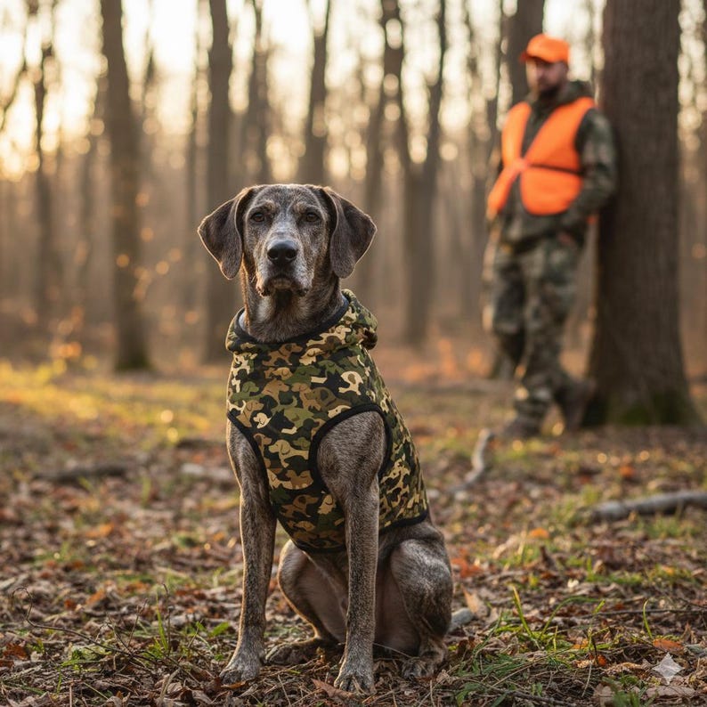 Camouflage Dog Pattern Pet Hoodie | Camo Print Hoodie for Dogs Duck ...