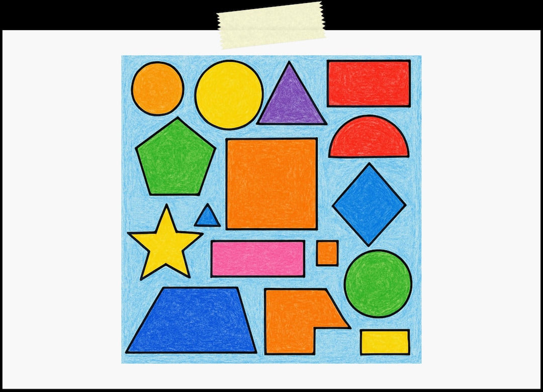 Geometric Shapes Learning Pack for Kids – 15 Printable Pages – Shapes ...