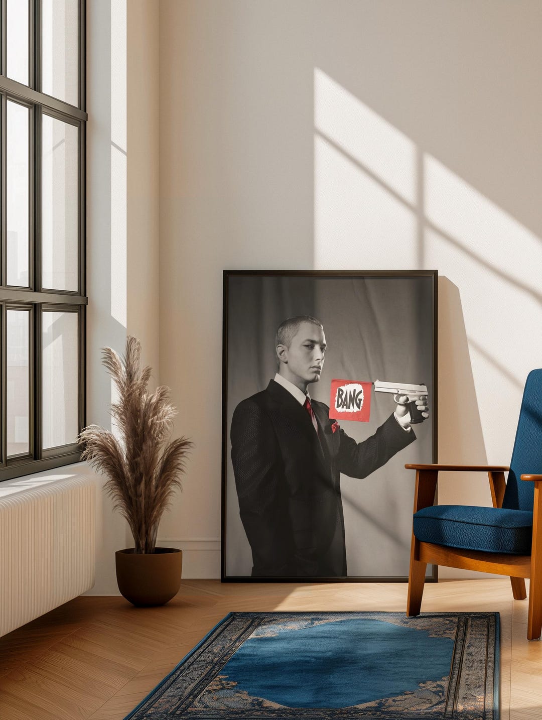 Vintage Eminem Poster | Iconic Rap Artist Wall Art | Hip Hop Music Room ...